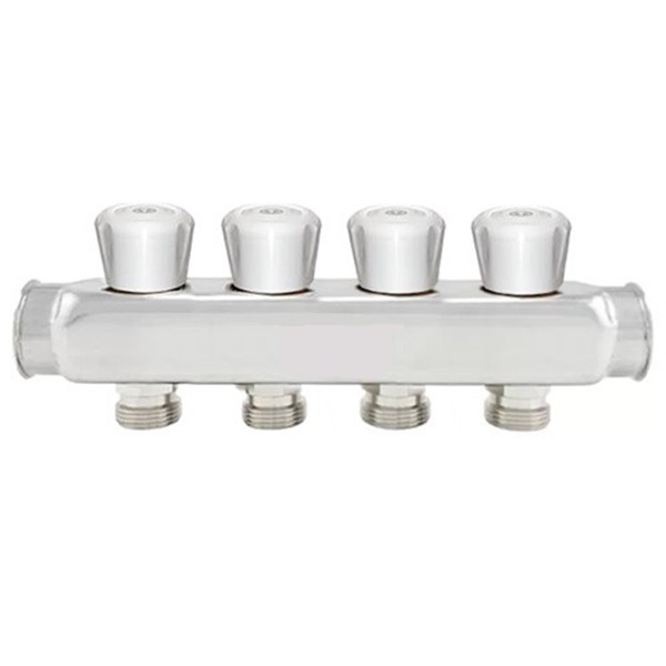 Razdelnik INOX sa ventilom 937V 1″-3/4″ 9 krugova ITAP - Termo Lider DOO Kruševac